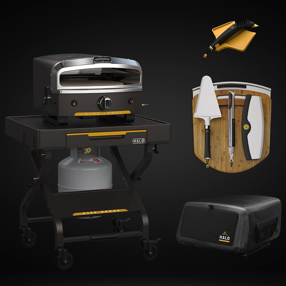 Ultimate Pizza Bundle with Cart, Cover and 7 Piece Pizza Kit ...