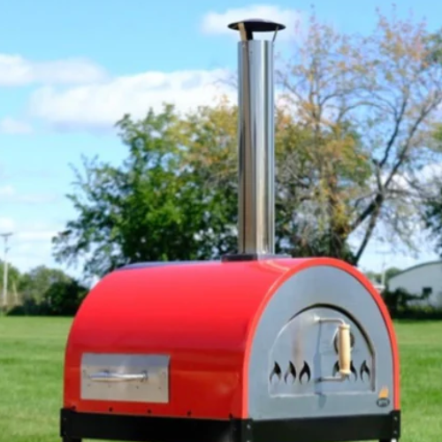 WPPO Traditional 25" Pizza Oven - Dual Fueled - Wood and Gas - With Ga ...